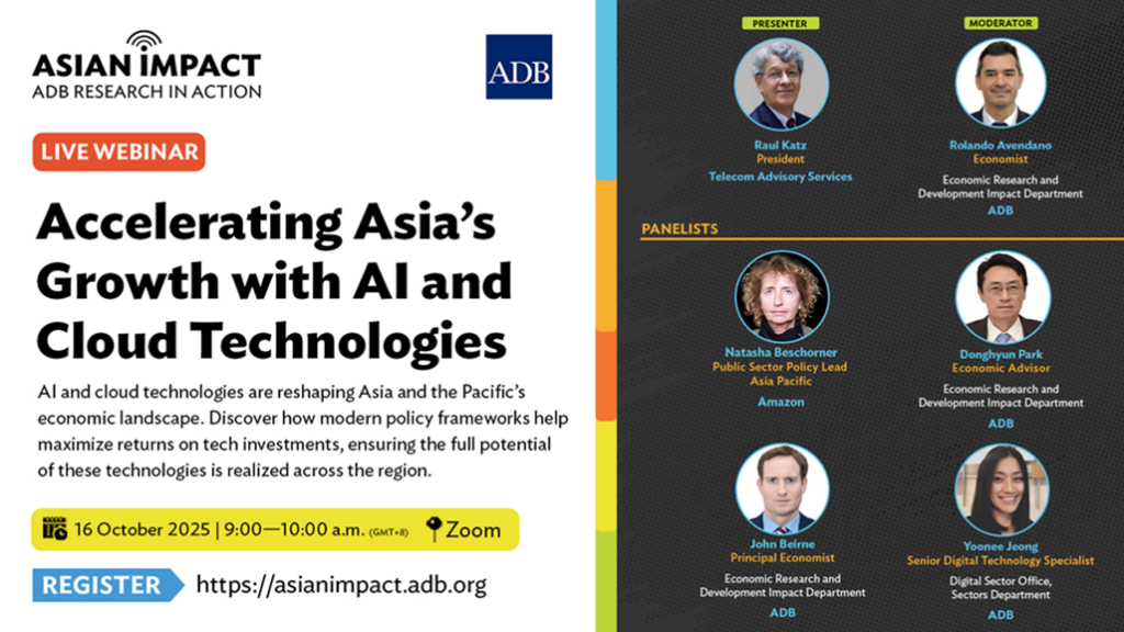 ADB webinar on Accelerating Asia’s Growth with AI and Cloud Technologies – Asian Bankers Association